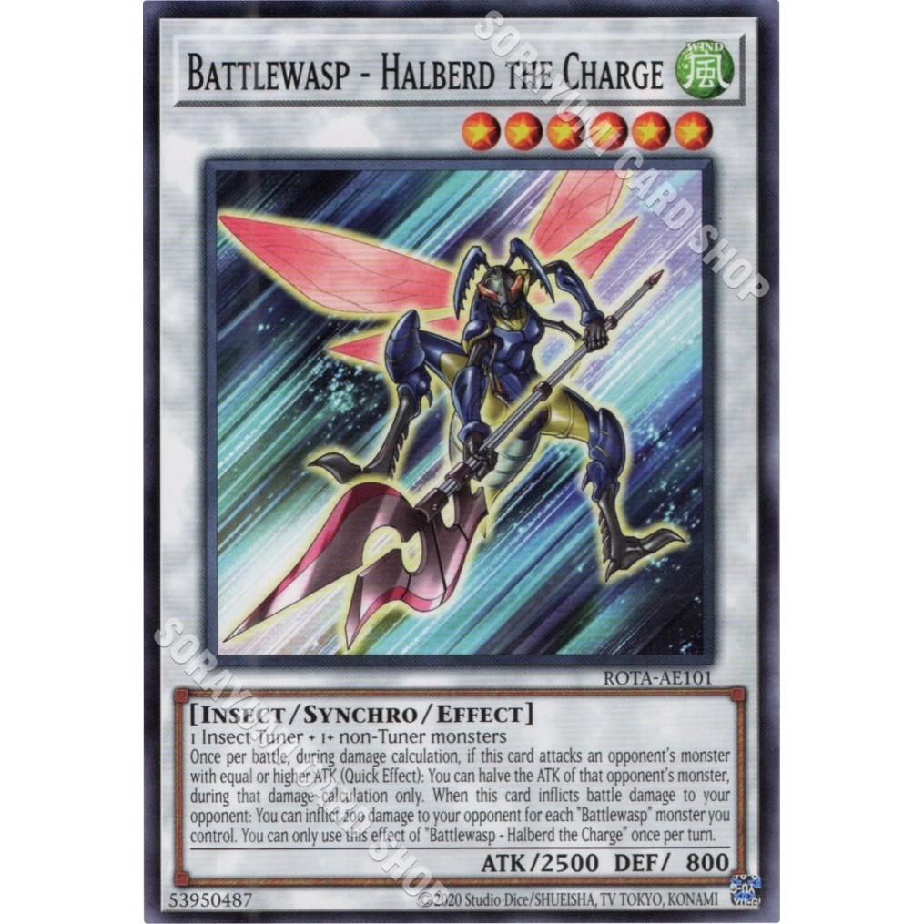 Common Common | Yugioh AE ROTA-AE101 | Battlewasp - Halberd the Charge ...