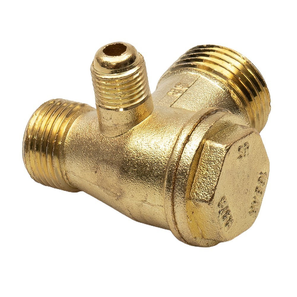 [BTSL] 3-Port Zinc Alloy Male Thread Check Valve Connector For Air ...