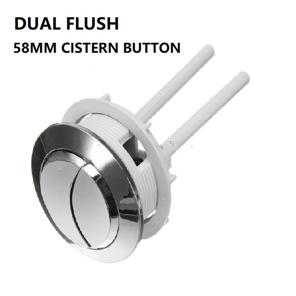 Dual Flush 58mm Toilet Tank Push Button Cistern Flush Button ...