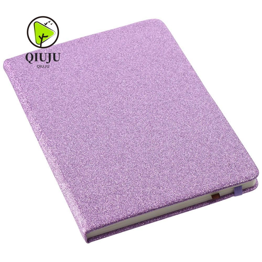 QIUJUU Glitter Notebooks, A5 Size Purple Journal Notebooks, with ...