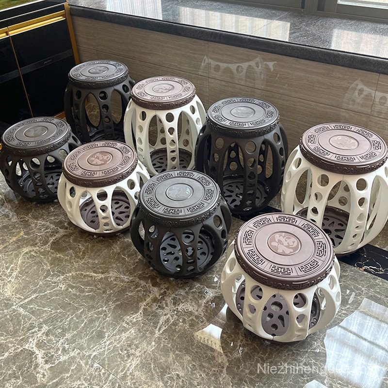 Chinese Style Living Room Coffee Table Stool Tea Room Antique Stool ...