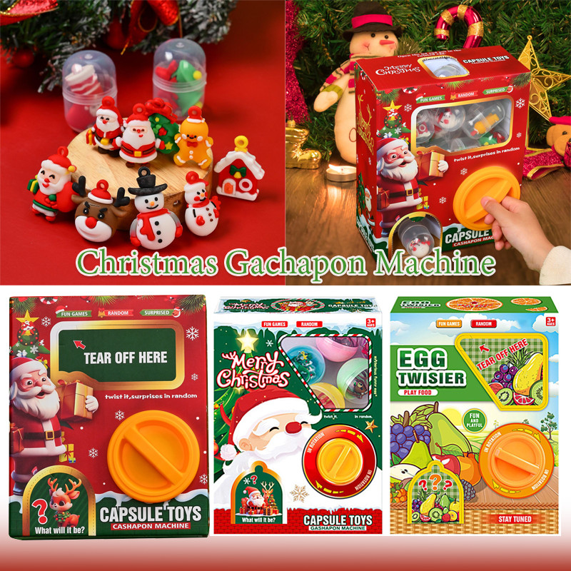 Gashapon Machine Christmas Cartoon Egg Twisting Machine Gashapon ...
