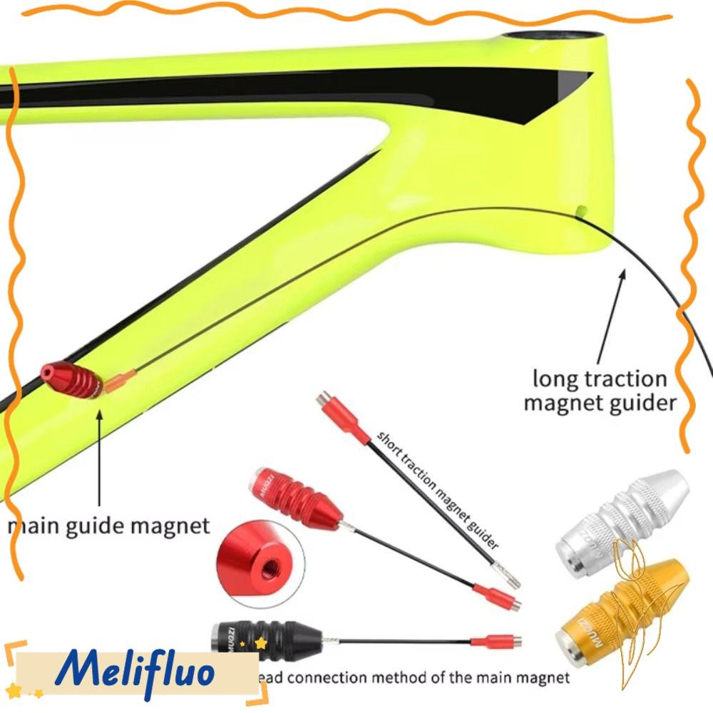 MELIFLUO Internal Cable Routing Kit, Red Black Gold Silver Bicycle ...