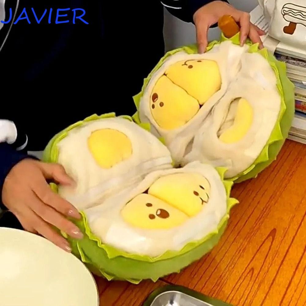 JAVIER Detachable Durian Plush Toy, Fluffy Appease Fruit Durian Plush ...