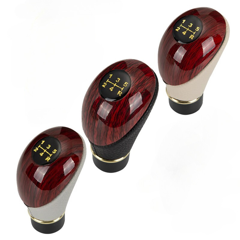 POSSBAY Universal Manual 5 Speed Gear Shift Knob Stick Shifter Lever ...