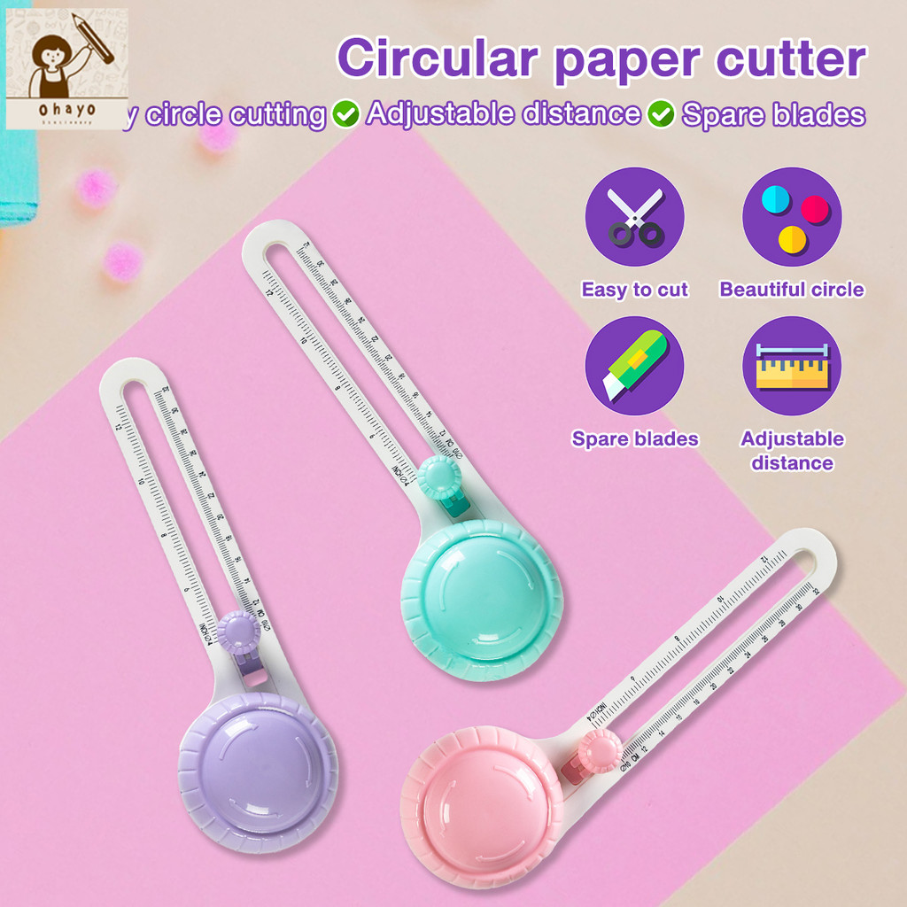 10-32CM Adjustable Round Cutting Knife Patchwork Compass Circle Cutter ...