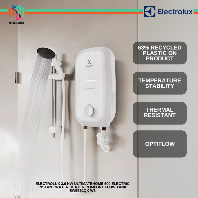 Electrolux EWE361QX-W3 UltimateHome 500 electric instant water heater ...