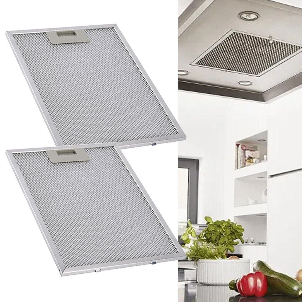 2pc Cooker Hood Filters Metal Mesh Extractor Vent Filter 32*26*2cm ...