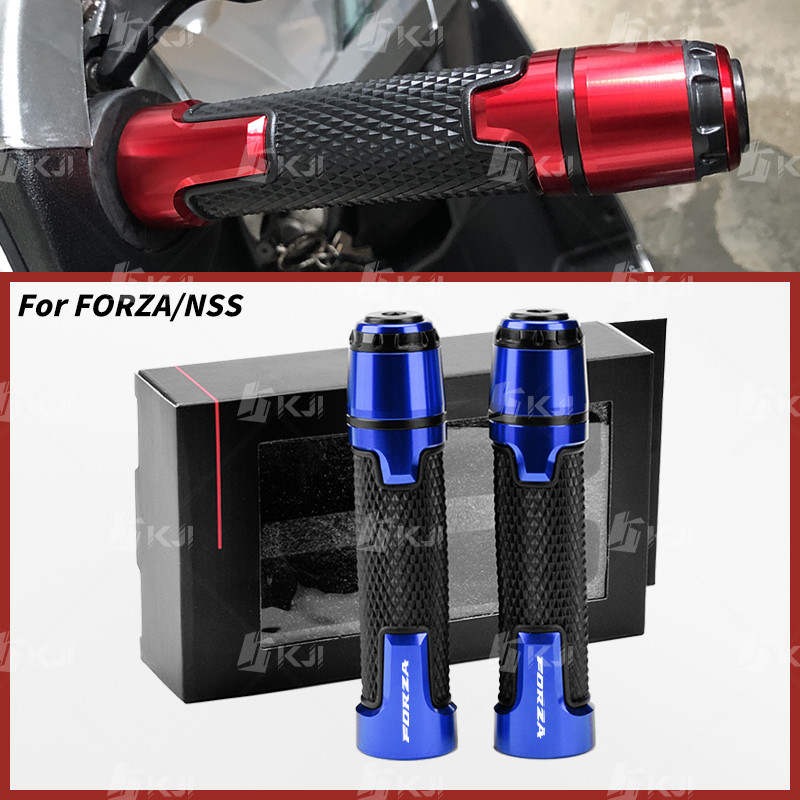 For Honda NSS FORZA 350/300/250/150/125 Rubber Hand Grips with Bar End ...
