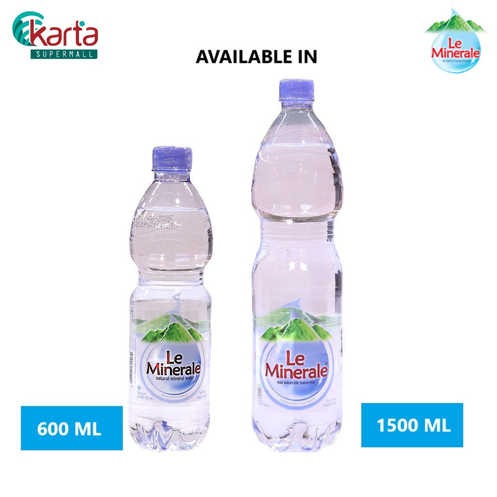 Le Minerale Natural Mineral Water 600ml Bundle Set (12's X 600ml ...