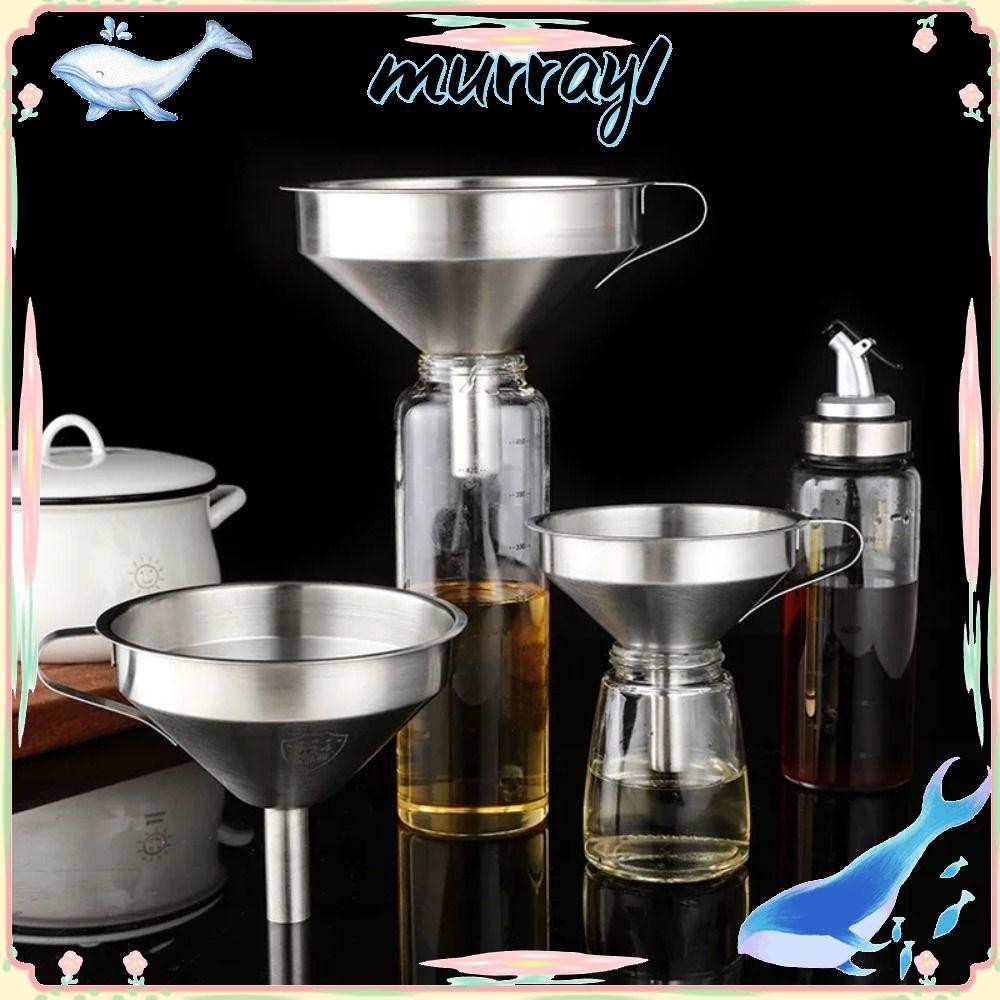 MURRAY1 Filter Funnel, Wide Mouth with Detachable Filter Stainless ...