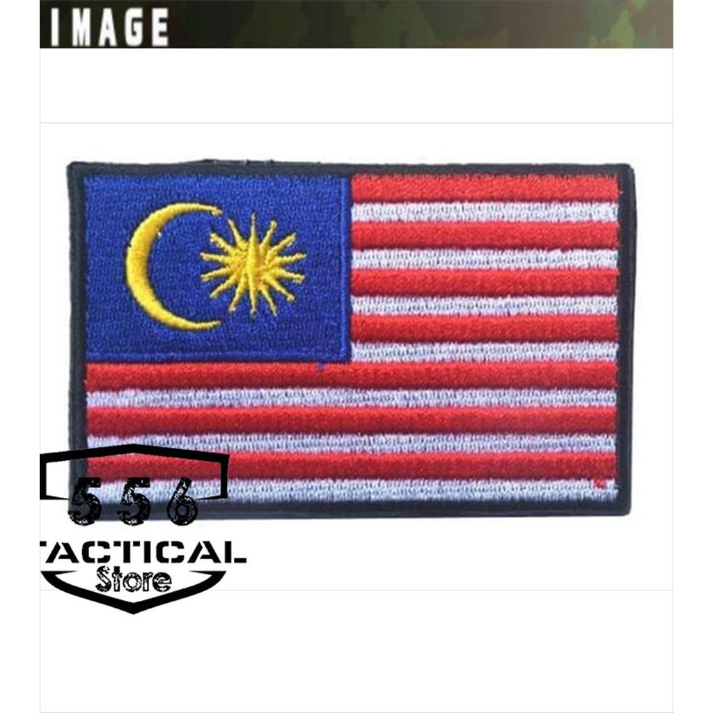 MALAYSIAN flag patch embroidered patch | Shopee Malaysia
