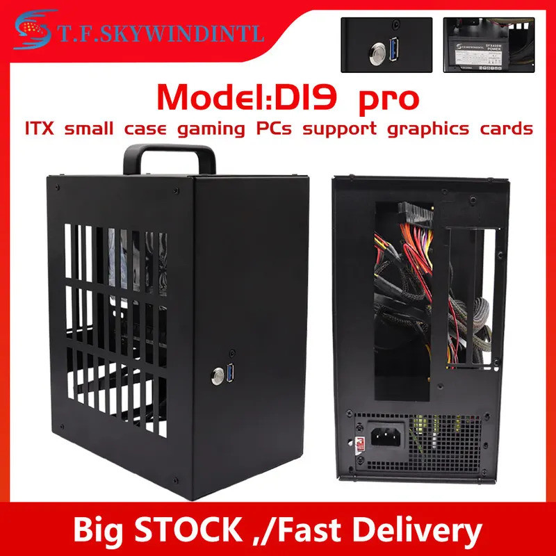 MINI ITX PC Case 6.1L A4 Chassis SFX HTPC Mini ITX Game Computer ...