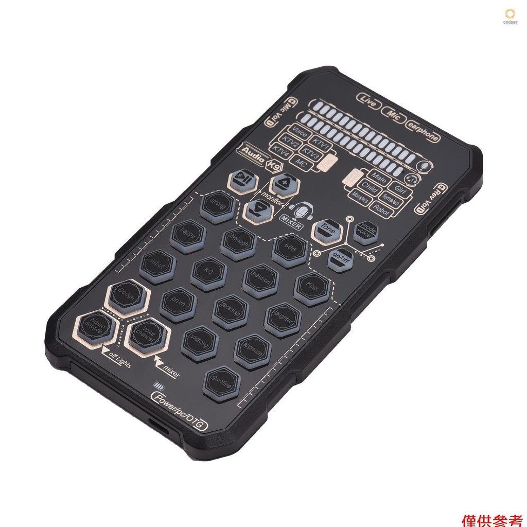 Live Sound Card Handheld Outdoor Portable DSP Sound Card Effect Device ...
