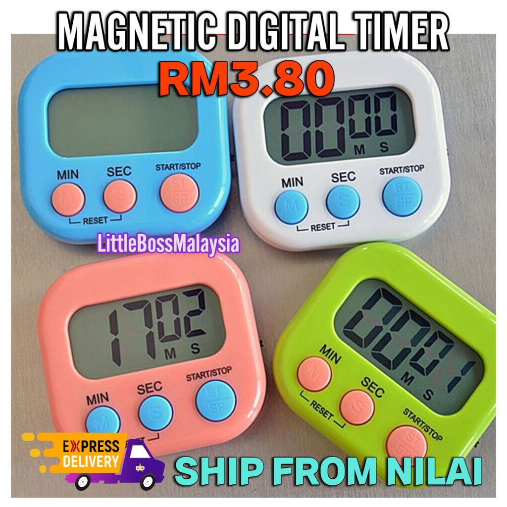 🔥𝑹𝑬𝑨𝑫𝒀 𝑺𝑻𝑶𝑪𝑲🔥LCD Digital Kitchen Timer Cooking Baking Oven Timer Loud ...