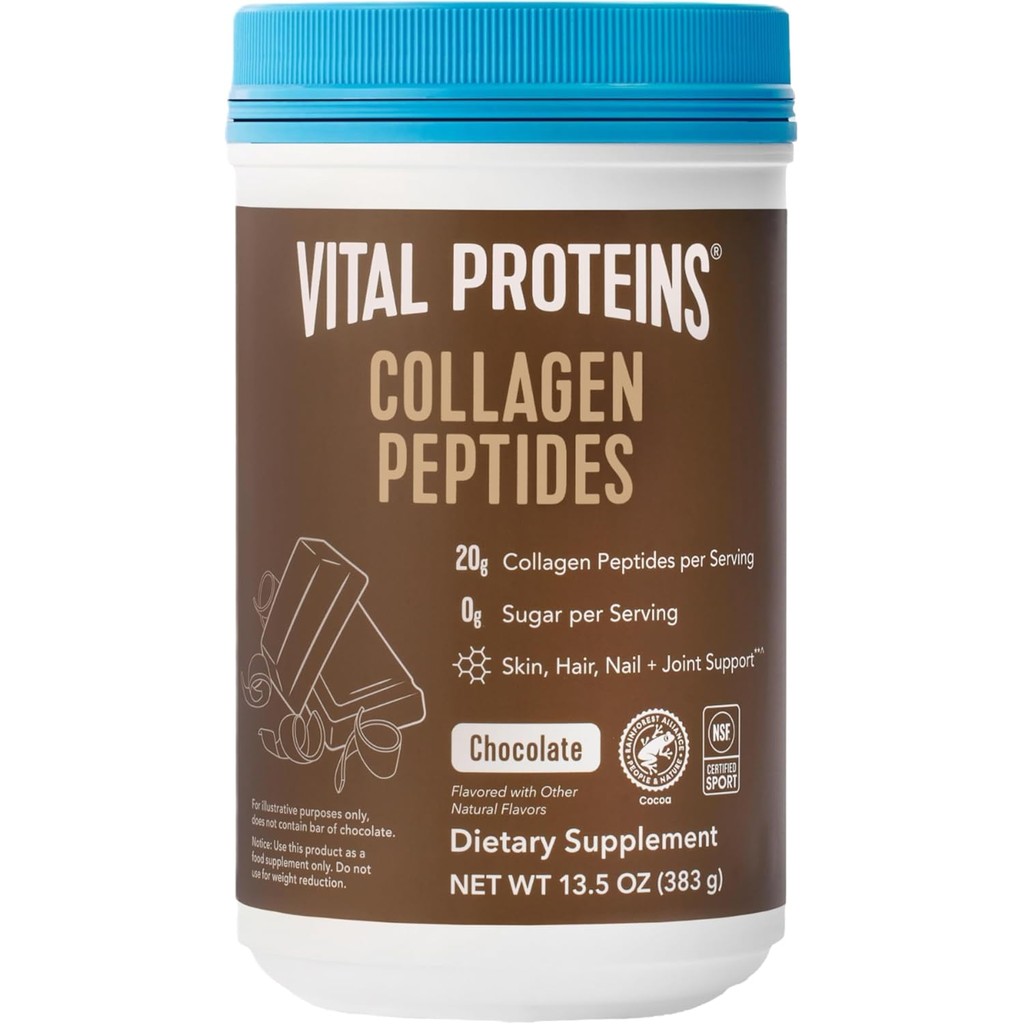 Vital Proteins Collagen Peptides Powder - Chocolate Powder for Hair ...
