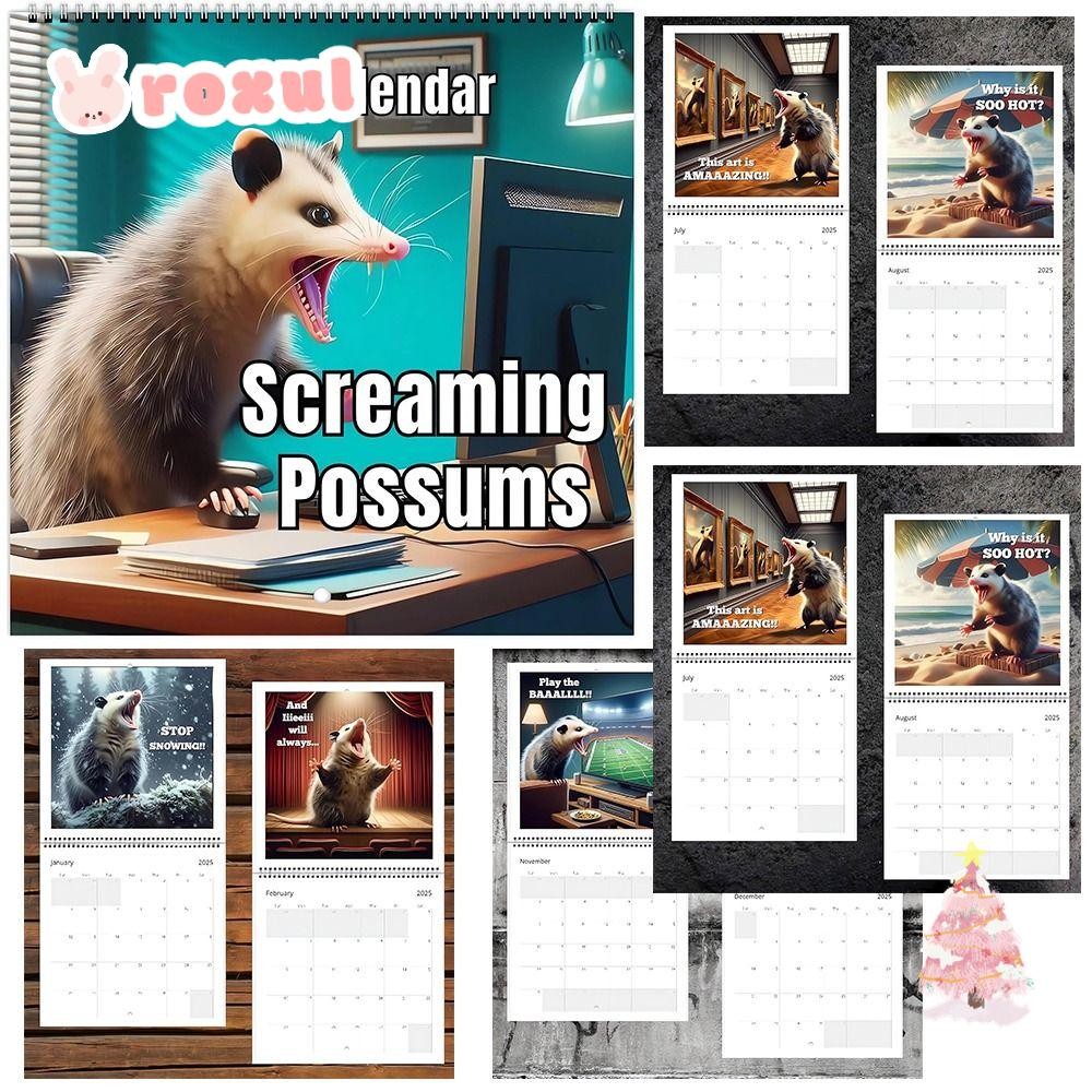 ROXUL 2025 Wall Calendar, Screaming Possums Wall 2025 Screaming Possums Calendar, Hot Thick ...