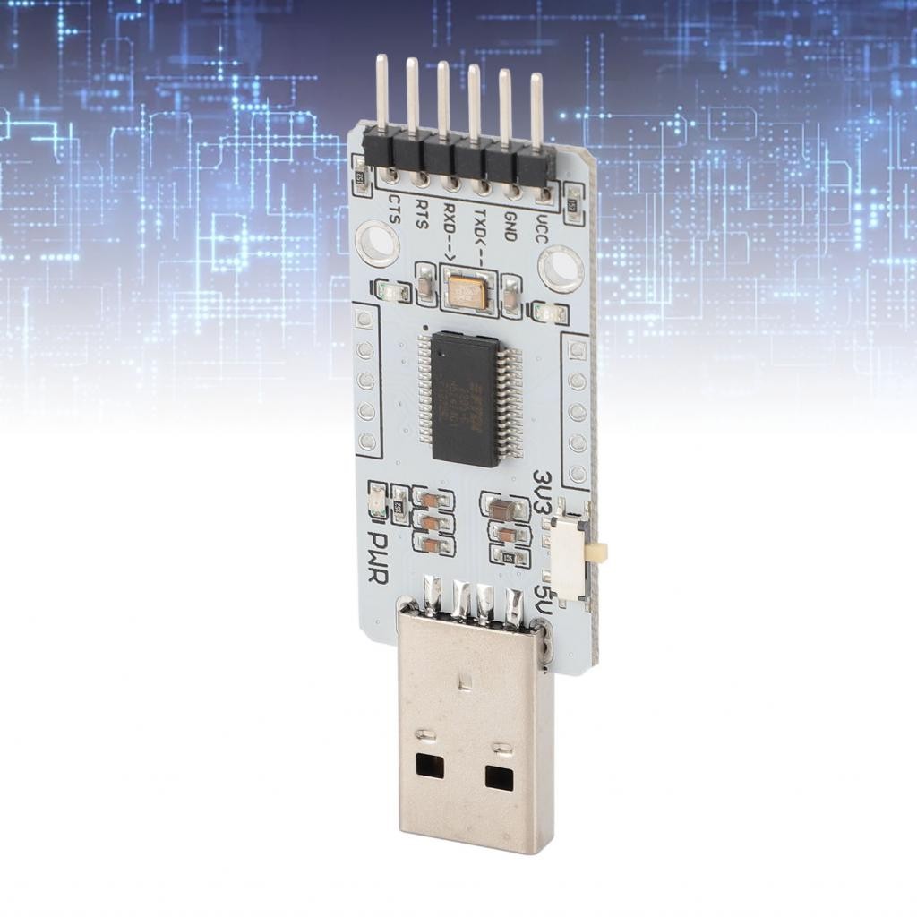 Concon USB 2.0 To TTL Adapter Module A Serial Port PCB 300bps 3Mbps LED ...