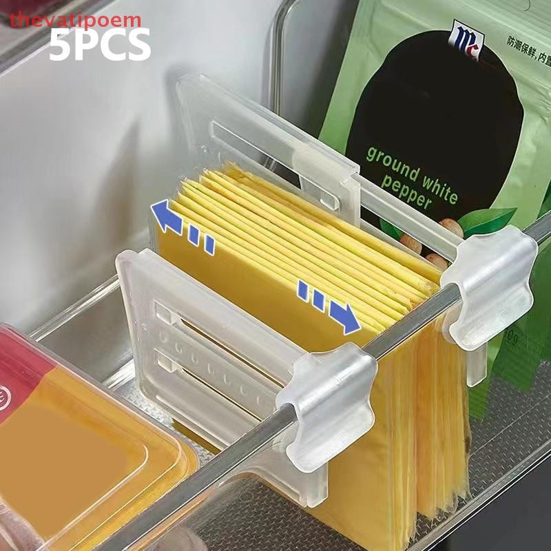 [thevatipoem] 5Pcs Refrigerator Storage Partition Board Plastic Shelf ...