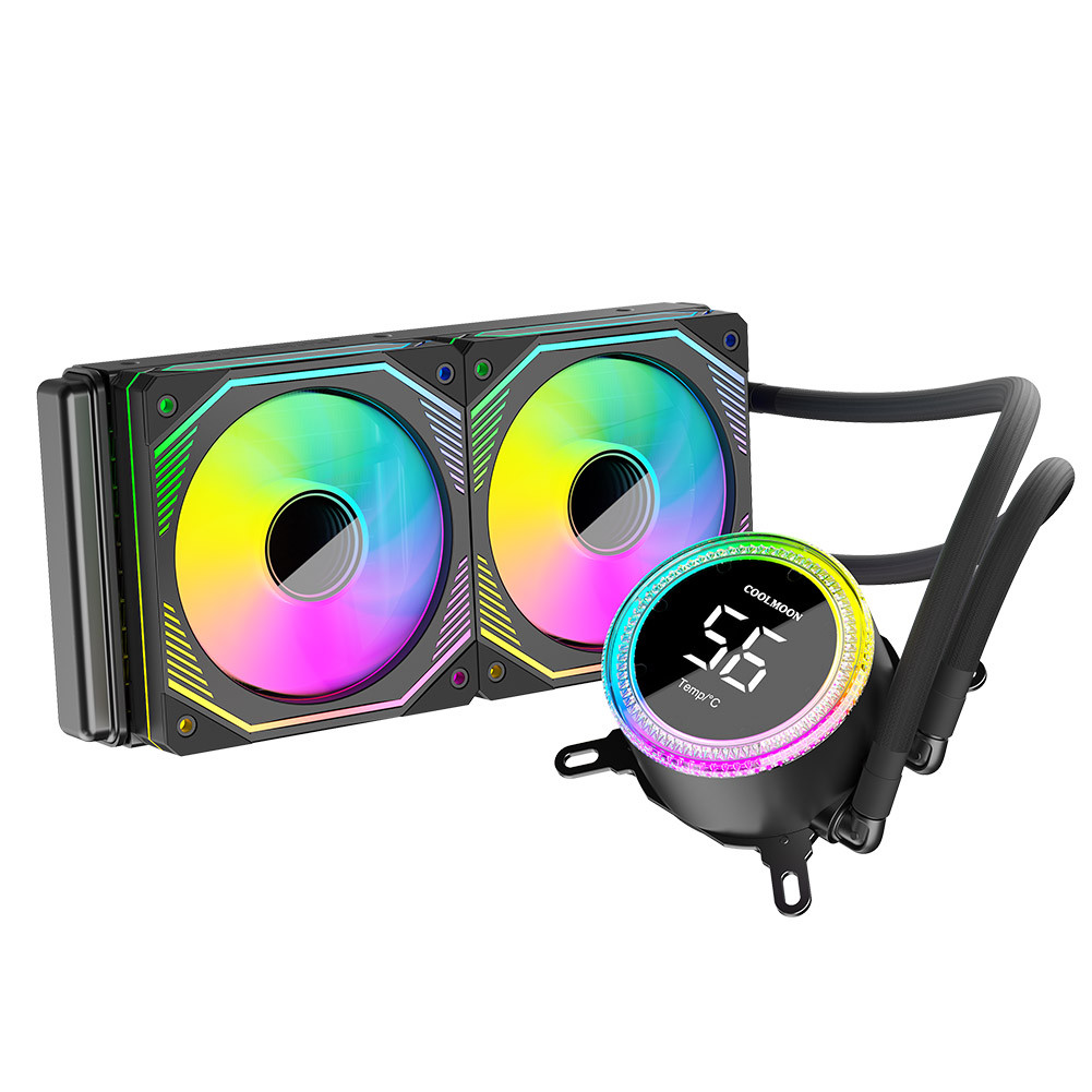 Liquid CPU Cooler 120mm ARGB & PWM Fans Water Cooling CPU Cooler for ...