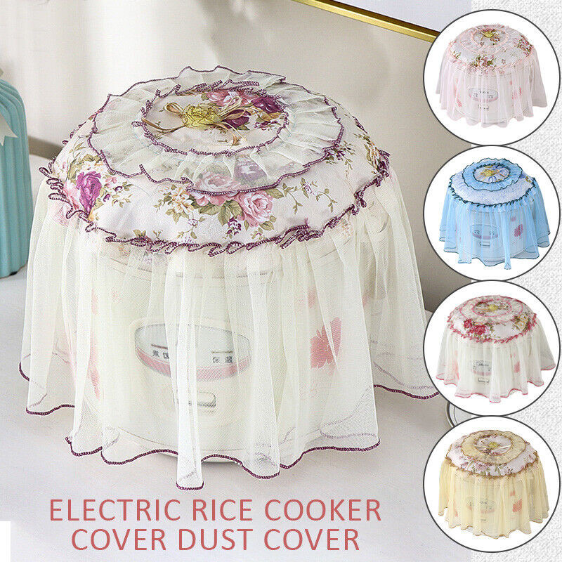 Universal Lace Embroidery Rice Cooker Dust Cover Kitchen Air Fryer Dust ...