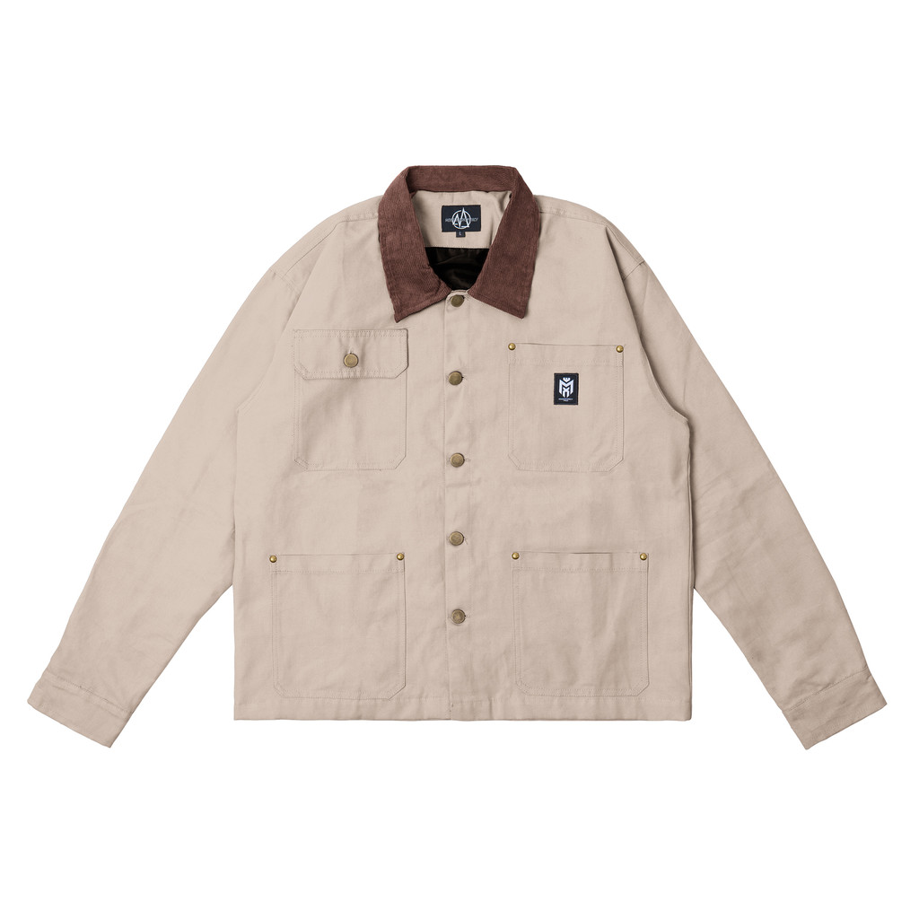 Moxie Dixion Chore Marsoto Canvas Men's Jacket - Light Brown | Shopee ...