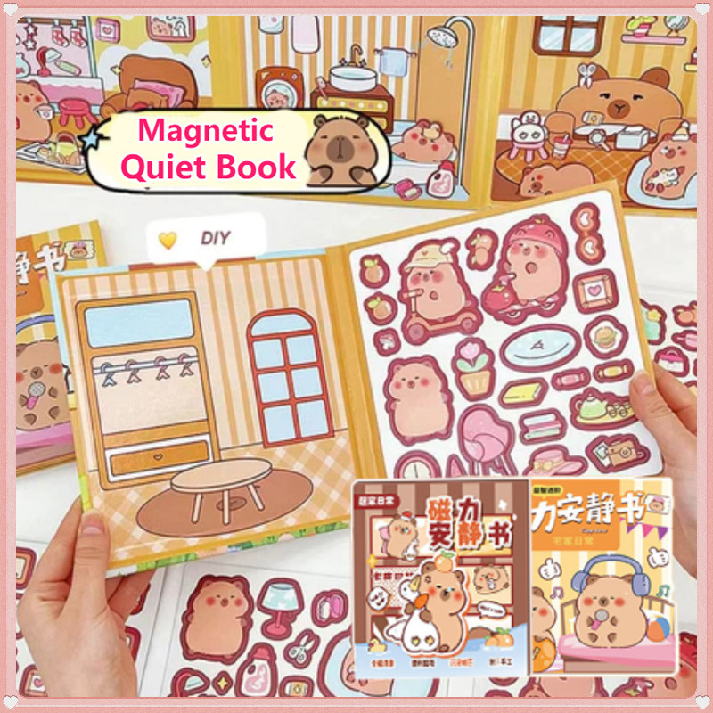 Magnetic Quiet Book Buku Senyap Magnetik Mainan Kanak-Kanak Children ...
