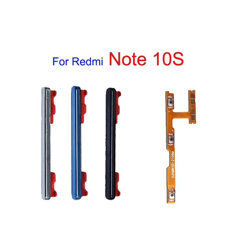 Power on / off Switch Button Side Volume Up Down Buttons Flex Cable Replacement For Redmi Note ...