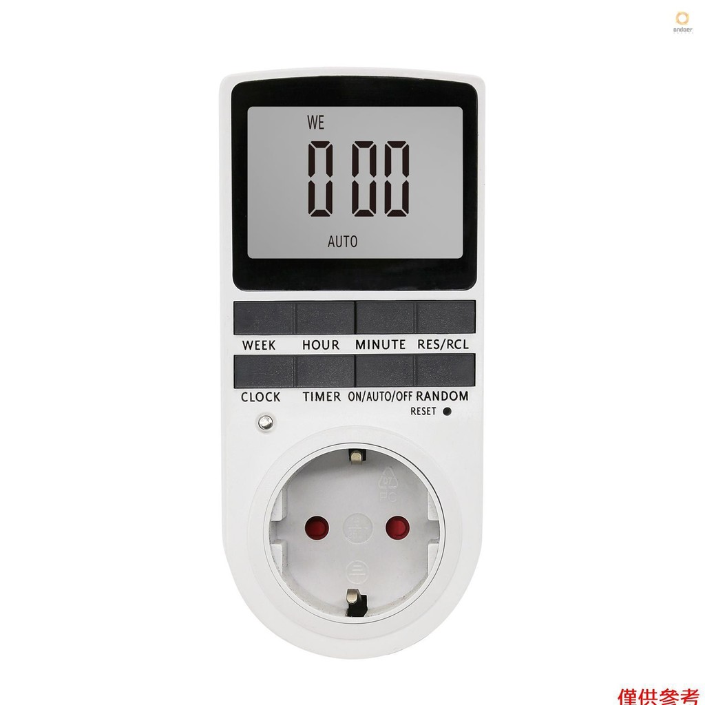 Digital Timer Switch Socket Digital Electronic Timer Switch LCD Display Plug-in Programmable ...