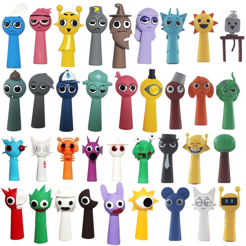 12 Sprunki Rhythm Box Figures New Sprunki Rhythm Box Blackened Monster ...