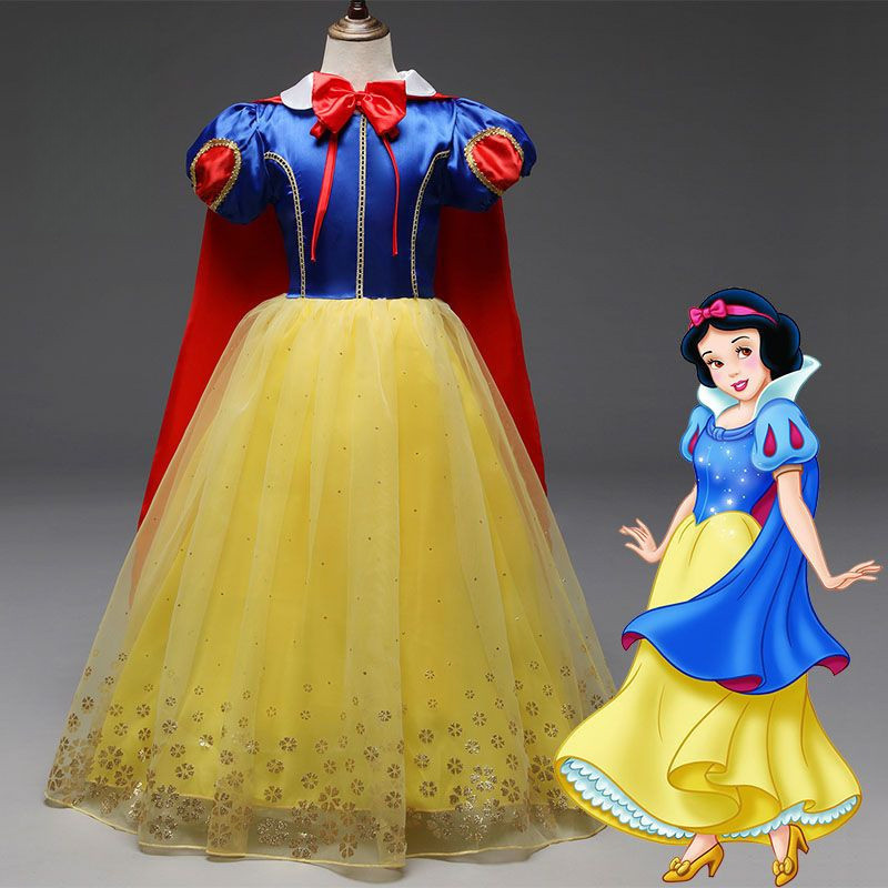 Snow White cosplay costumes Girls Fluffy Yarn Snow White Christmas ...