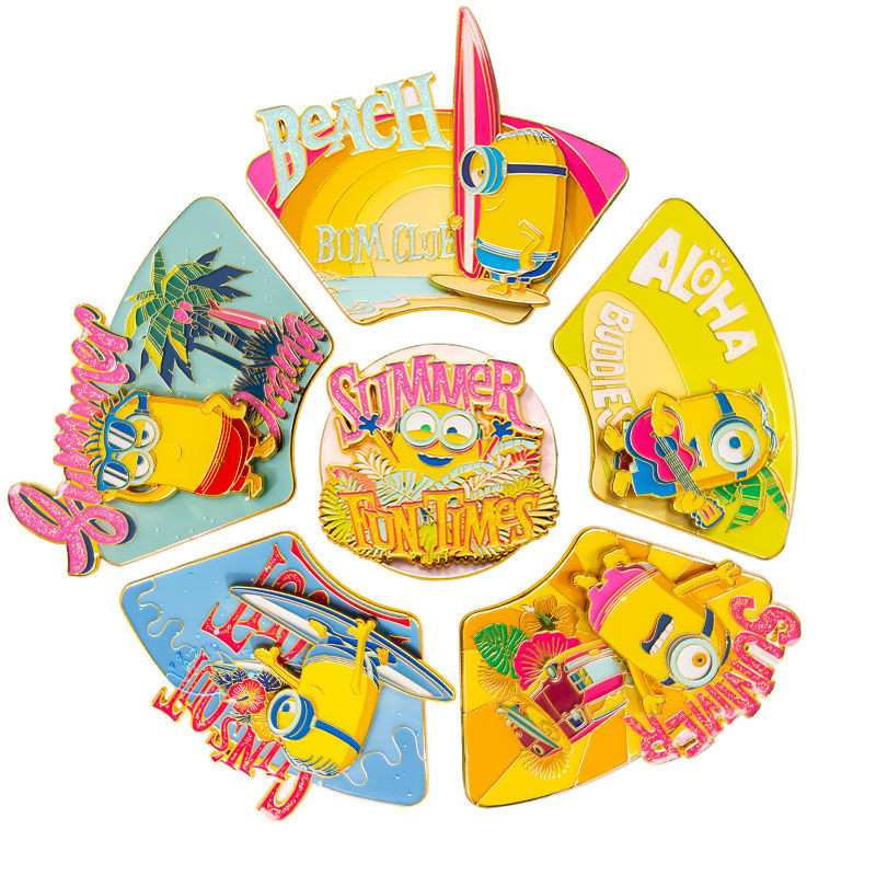 Minions Minions Japanese Surfing Series Magnetic Refrigerator Stickers ...