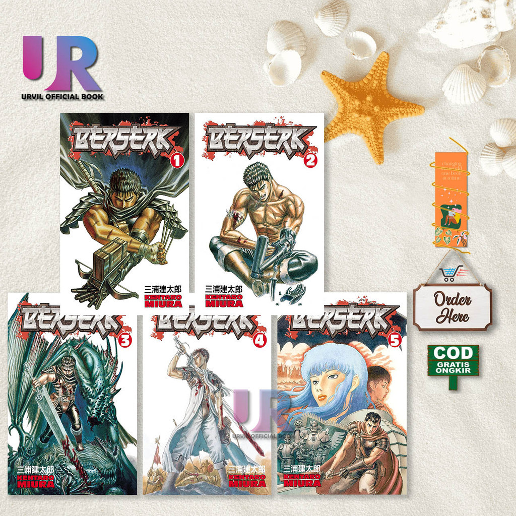 Berserk Comics | 42 book series | By Kentaro Miura (English) | Shopee ...
