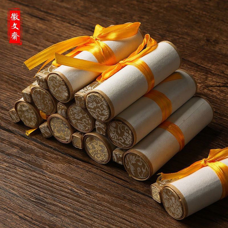 Year Mini Scroll Small Hanging Scroll Blank Painting Scroll Mounting ...