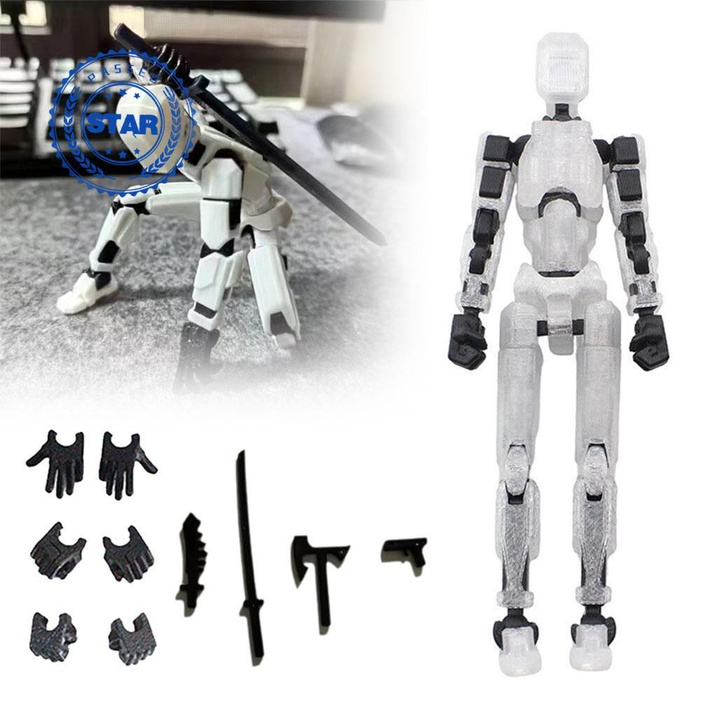 Action Figure Multi-jointed Movable Shapeshift Robot Mannequin Printed ...