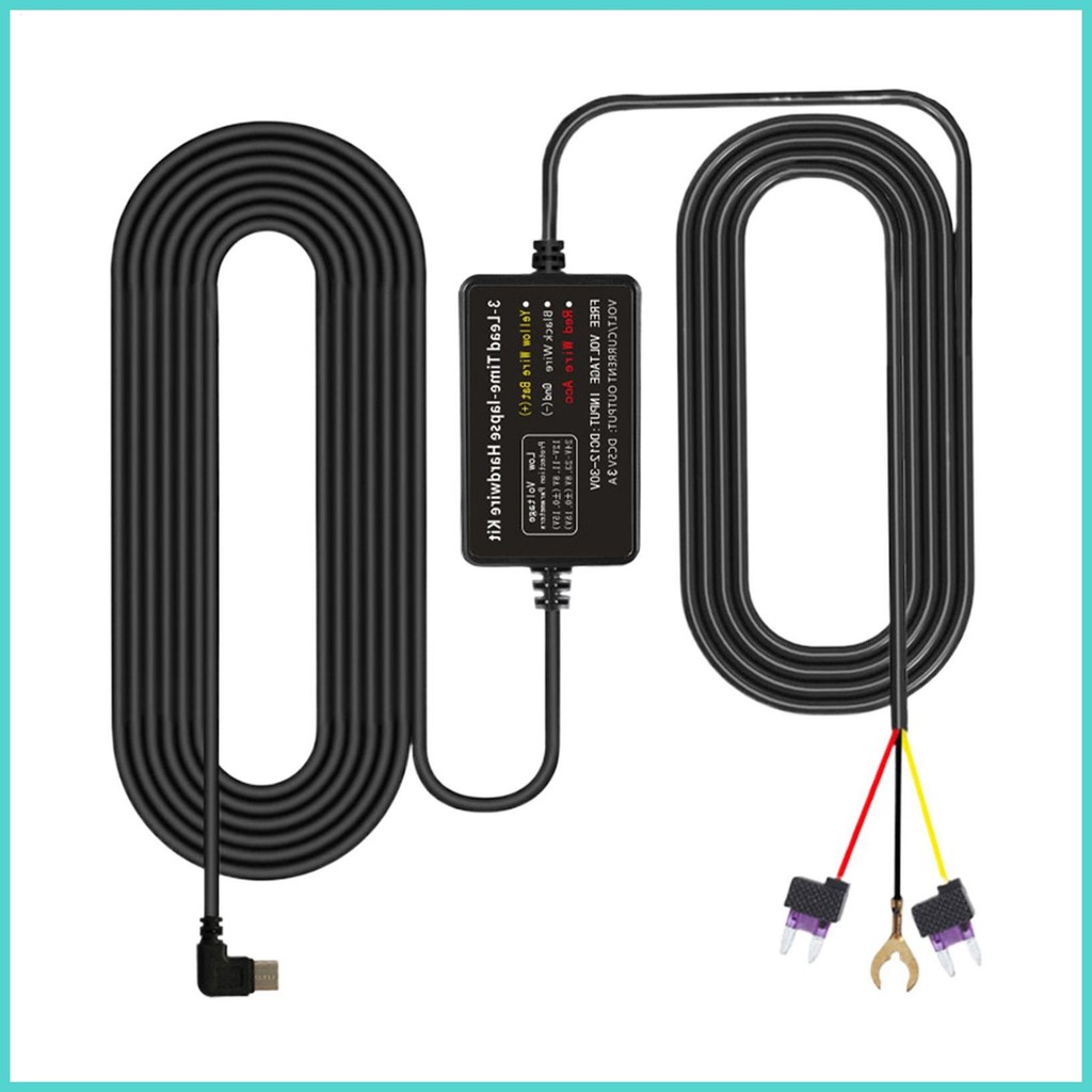 Dash Cam Wiring Kit Hard Wire Kit For Dash Cam 24-hour Monitoring GPS ...