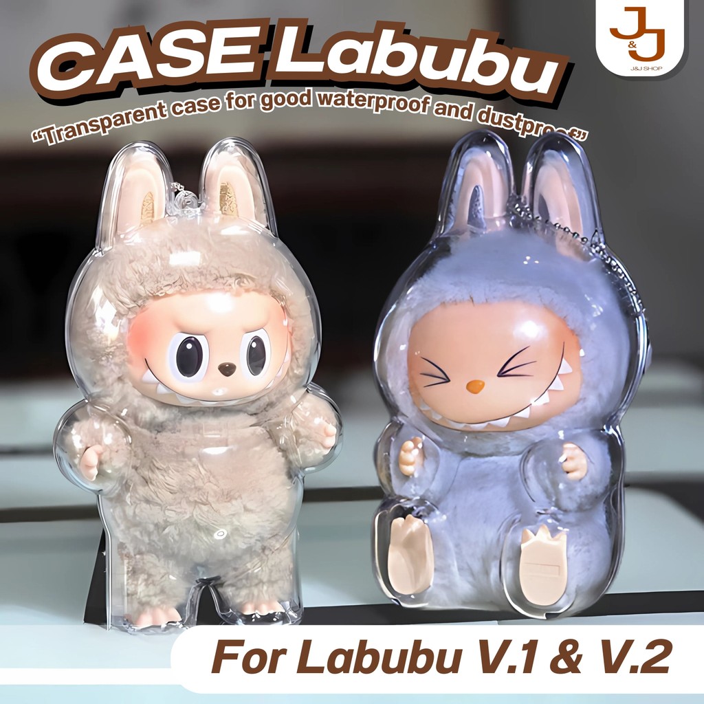 1 PC The Monsters Labubu V1 V2 Cover PVC Transparent Thickened Labubu ...
