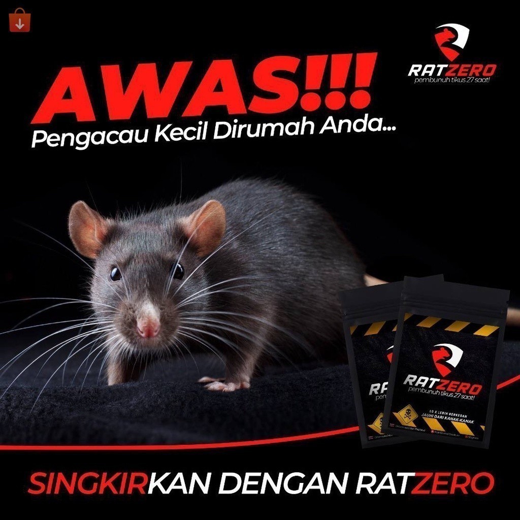 Racun Tikus Ubat Tikus Rat Zero - Rat Bait/Mouse Bait MUDAH GUNA CEPAT ...
