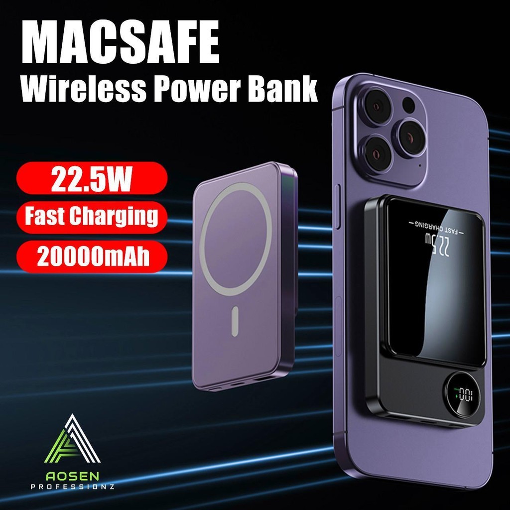 powerbank for iphone Original Macsafe Magnetic Wireless PowerBank ...