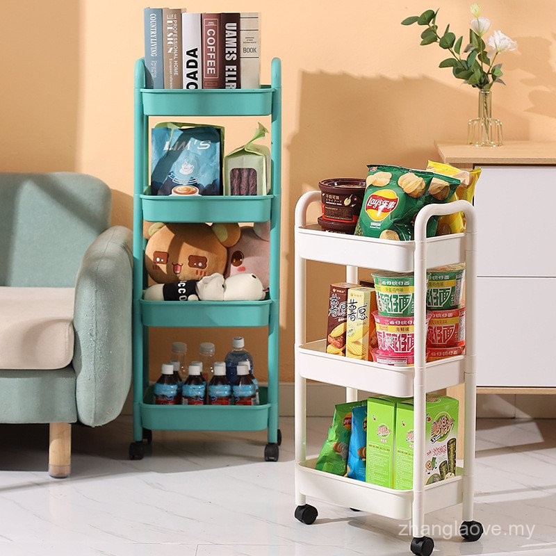 Baby Shelf Movable Bedside Movable Snack Rack Wheeled Stroller Storage ...