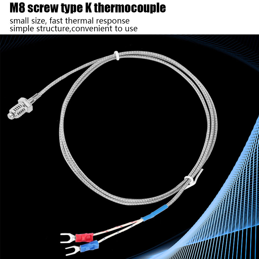 Sinhopsa Thermocouple Sensor Probes 0-400℃ M8 Screw Thread Type K High ...