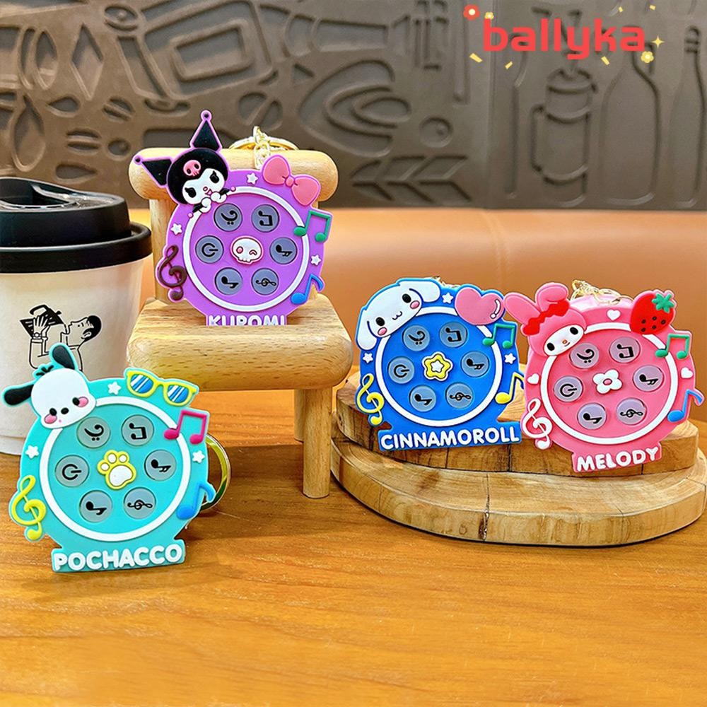 BALLYKA Fidget Toy Keychain, Sanrio Light Up Electronic Drum Game ...