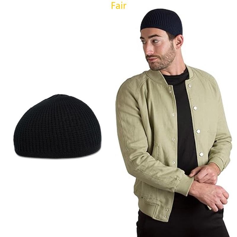 Fair Namaz Muslims Men Prayer Hat Knitted Islamic Headwear Islamic ...