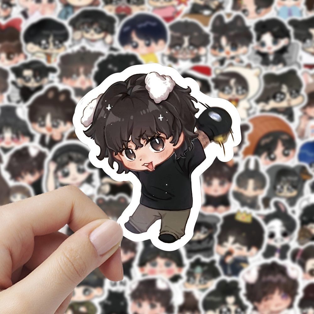 100pcs BTS Jung Kook Stickers Cute Hand Drawn Cartoon Jung Kook ...