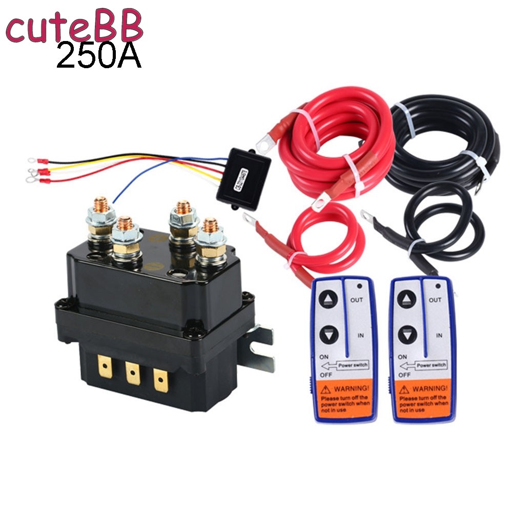 ⭐CuteBB⭐12V 250A/500A Winch Electromagnetic Contactor Relay Wireless ...