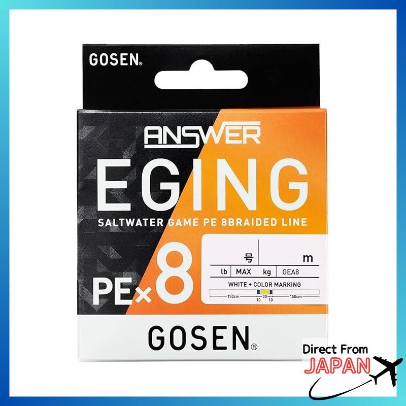 Gosen Answer Eging PE x8 White Base 150m 0.8号, x4 0.5号, 0.6号, | Shopee Malaysia