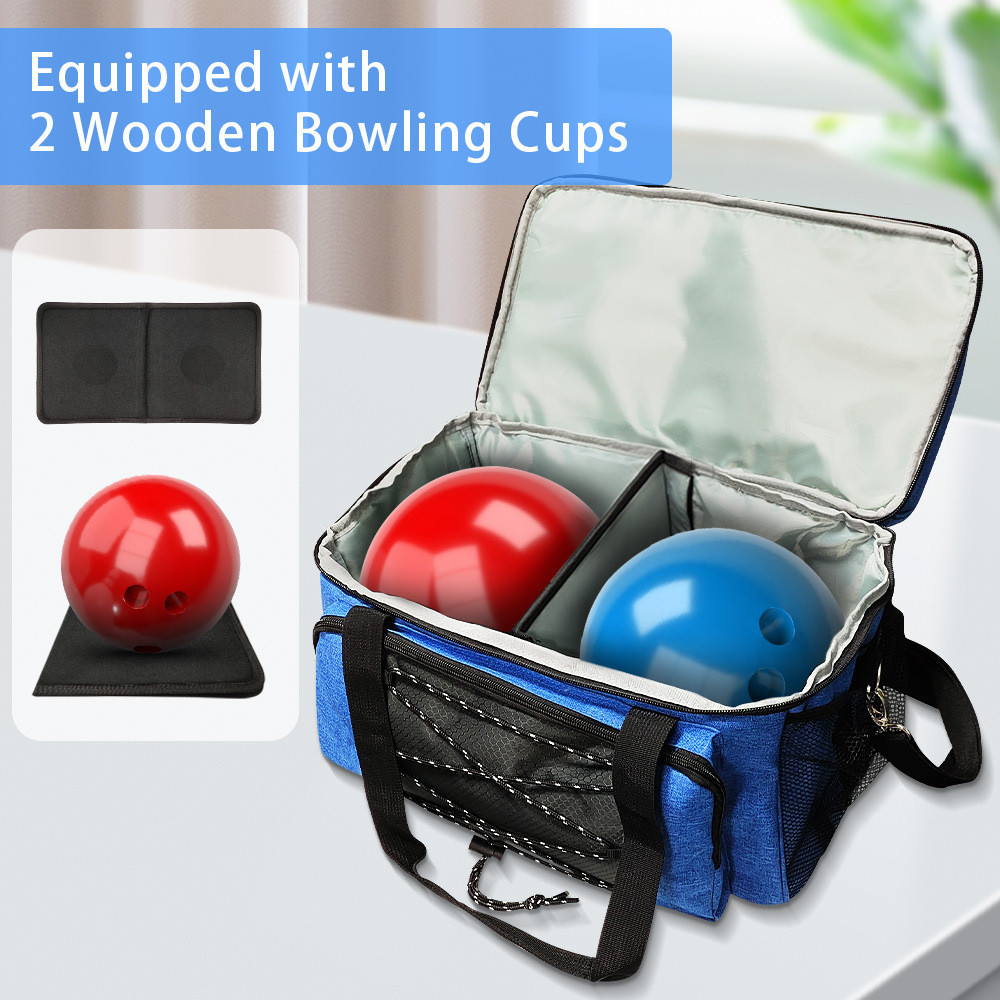 Double Ball Portable Bowling Bag Can Be Carried Cross-body Portable ...