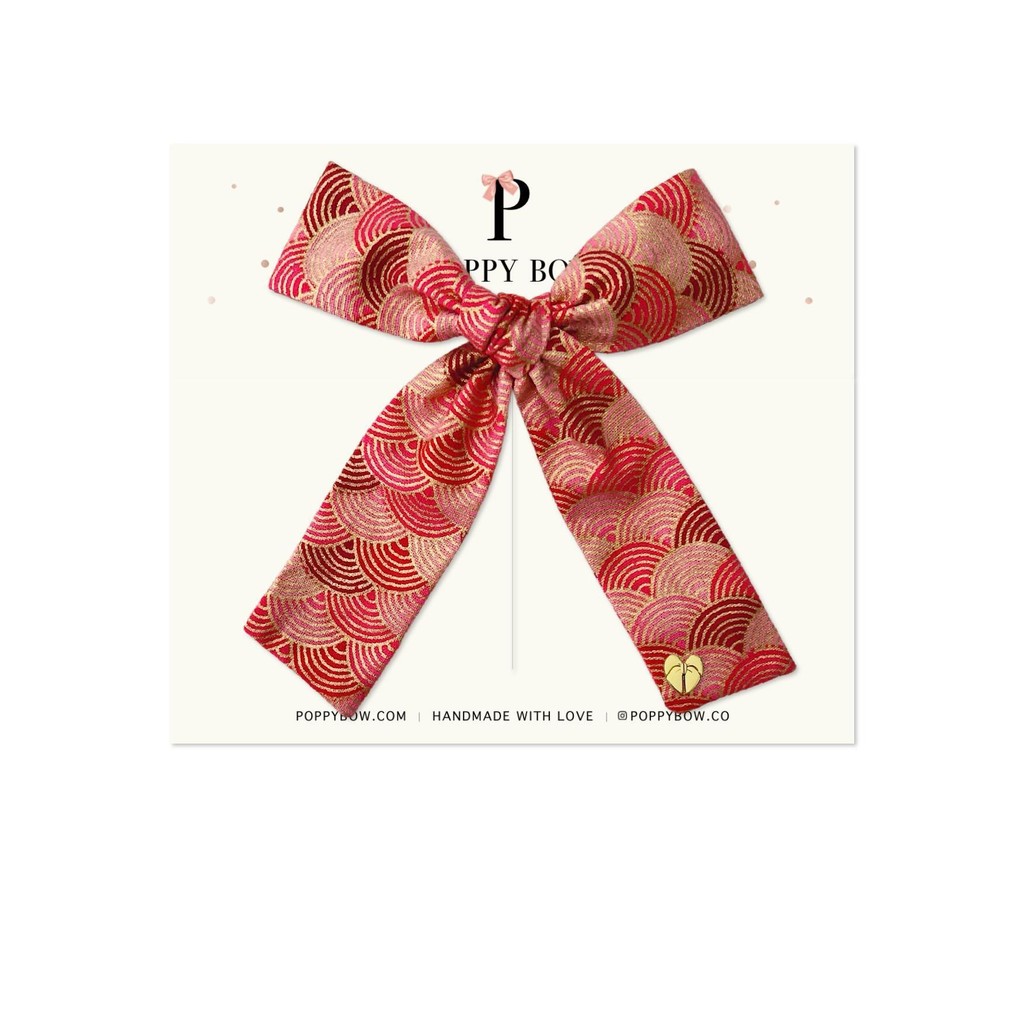 Poppy Bow Premium Large Classic Bow // Radiant Flow | Shopee Malaysia