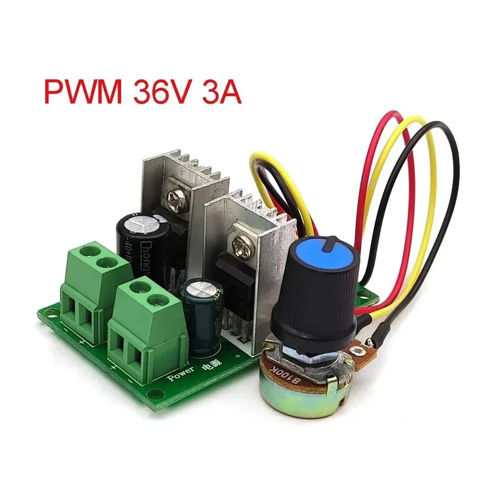 PWM Speed Controller 12V 24V 36V DC Motor 0~100% Adjustable Drive Module Input 3A 100W | Shopee ...