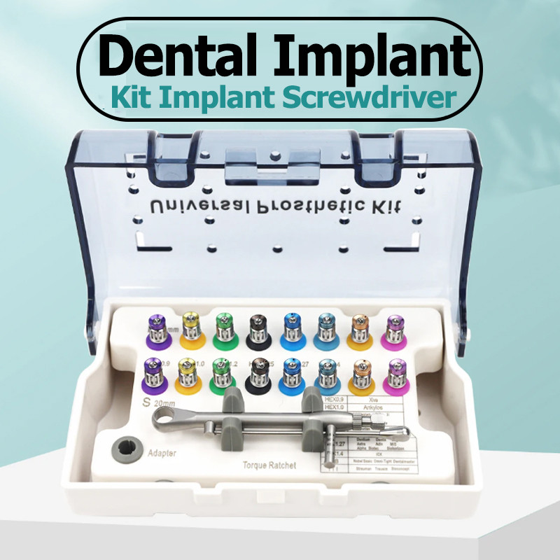 Kit Dental Implant Screwdriver Universal Hand Driver with Autoclavable ...